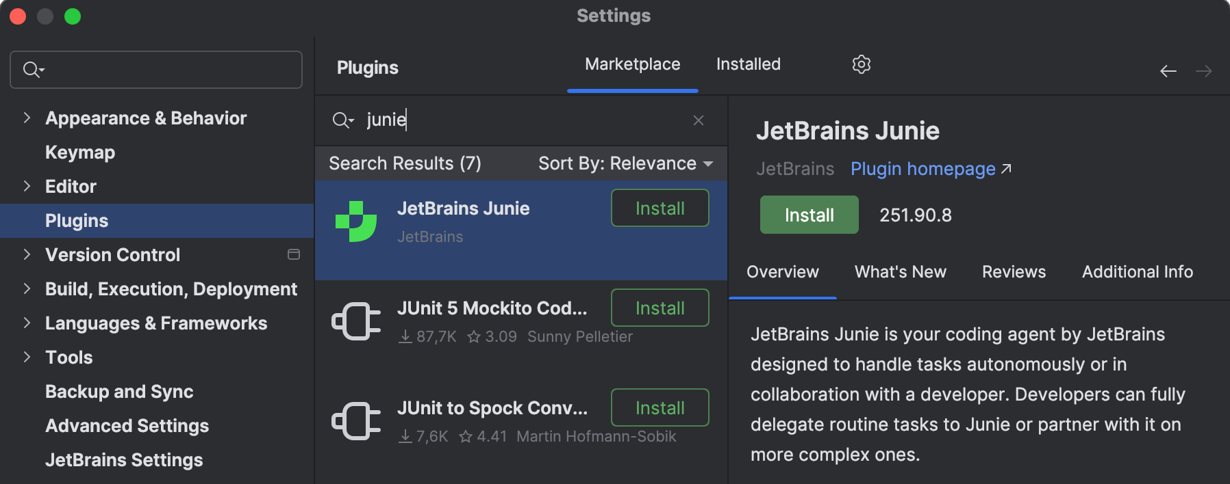 Junie IDE plugin | Junie Documentation